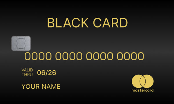 The Black card – Alloy Cards